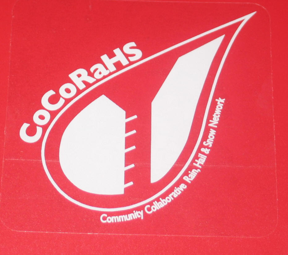 CoCoRaHS decal – WeatherYourWay